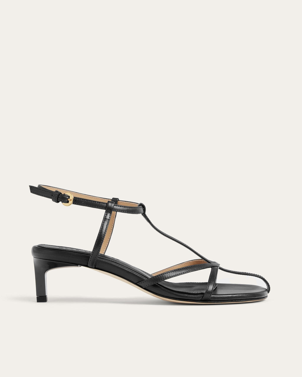 Tee Sandal, Black | Dear Frances